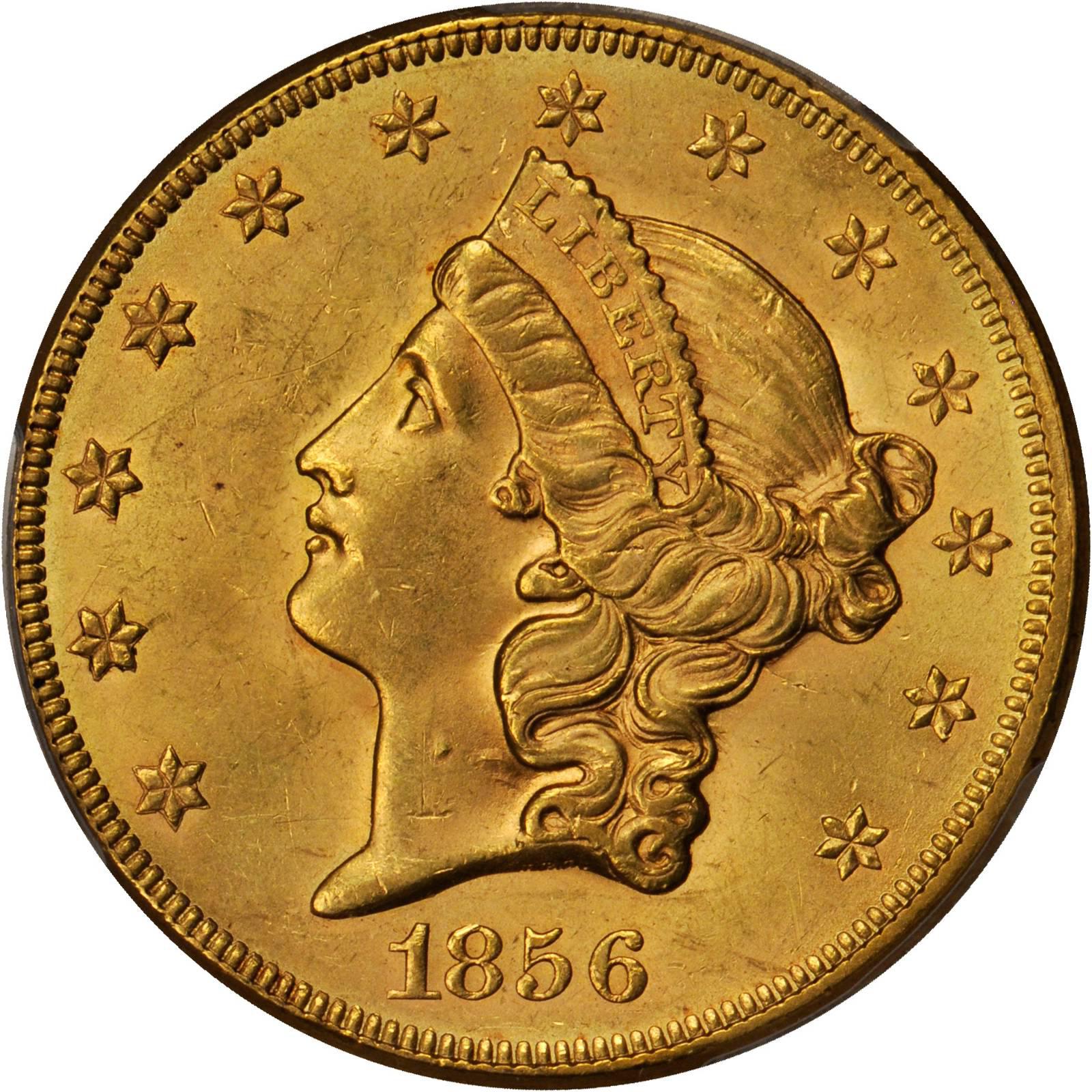 Value Of 1856 20 Liberty Double Eagle Sell Rare Coins