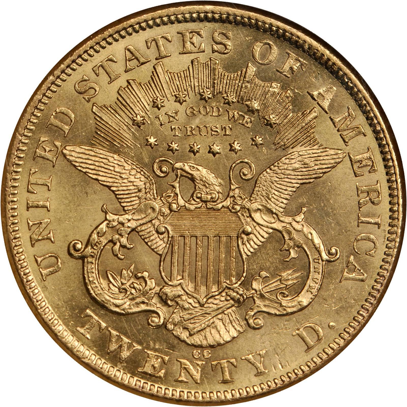 Value Of 1875 CC 20 Liberty Double Eagle Sell Rare Coins
