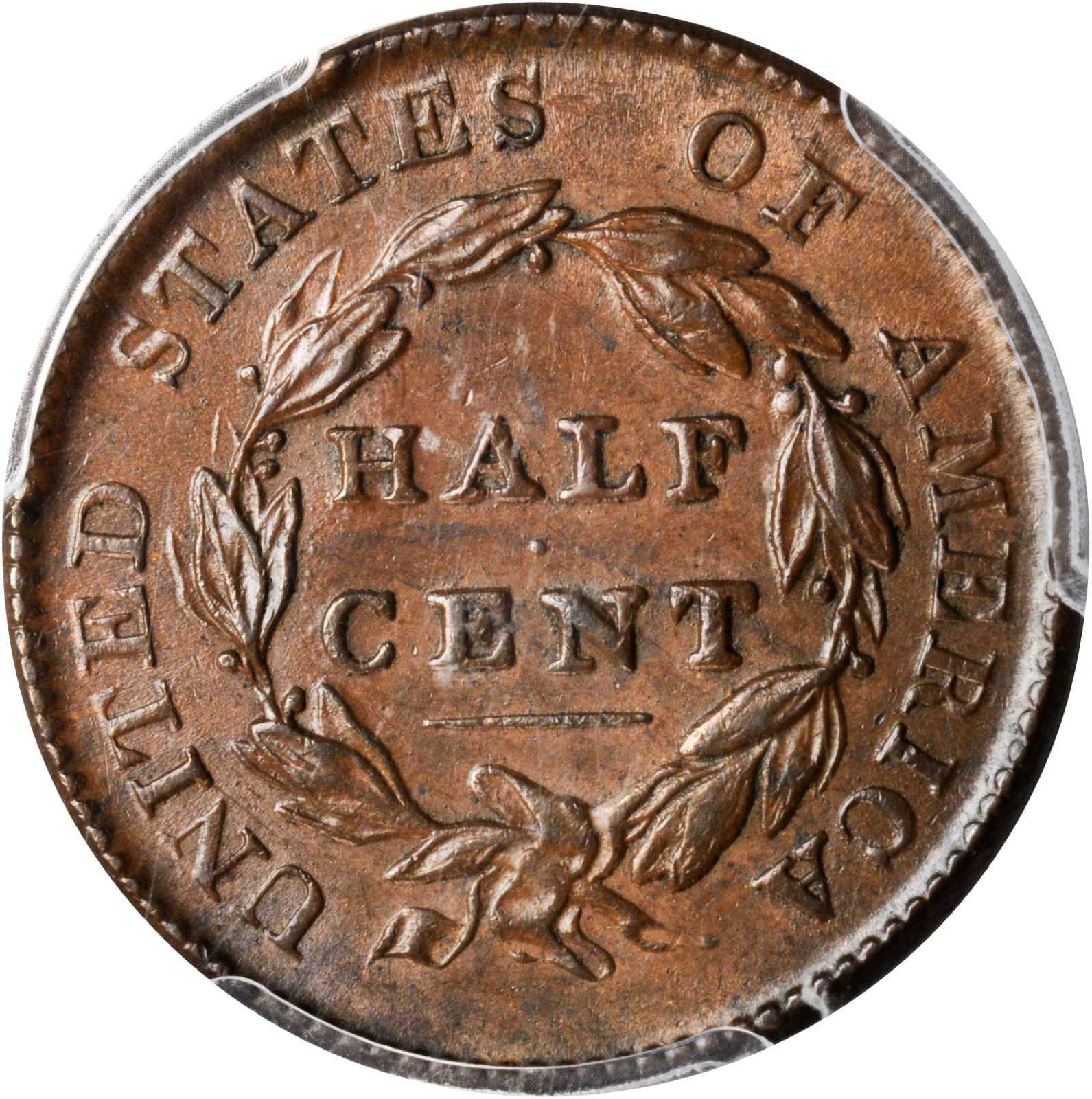 Value Of 1825 Classic Head Half Cent Rare Coin Buyers