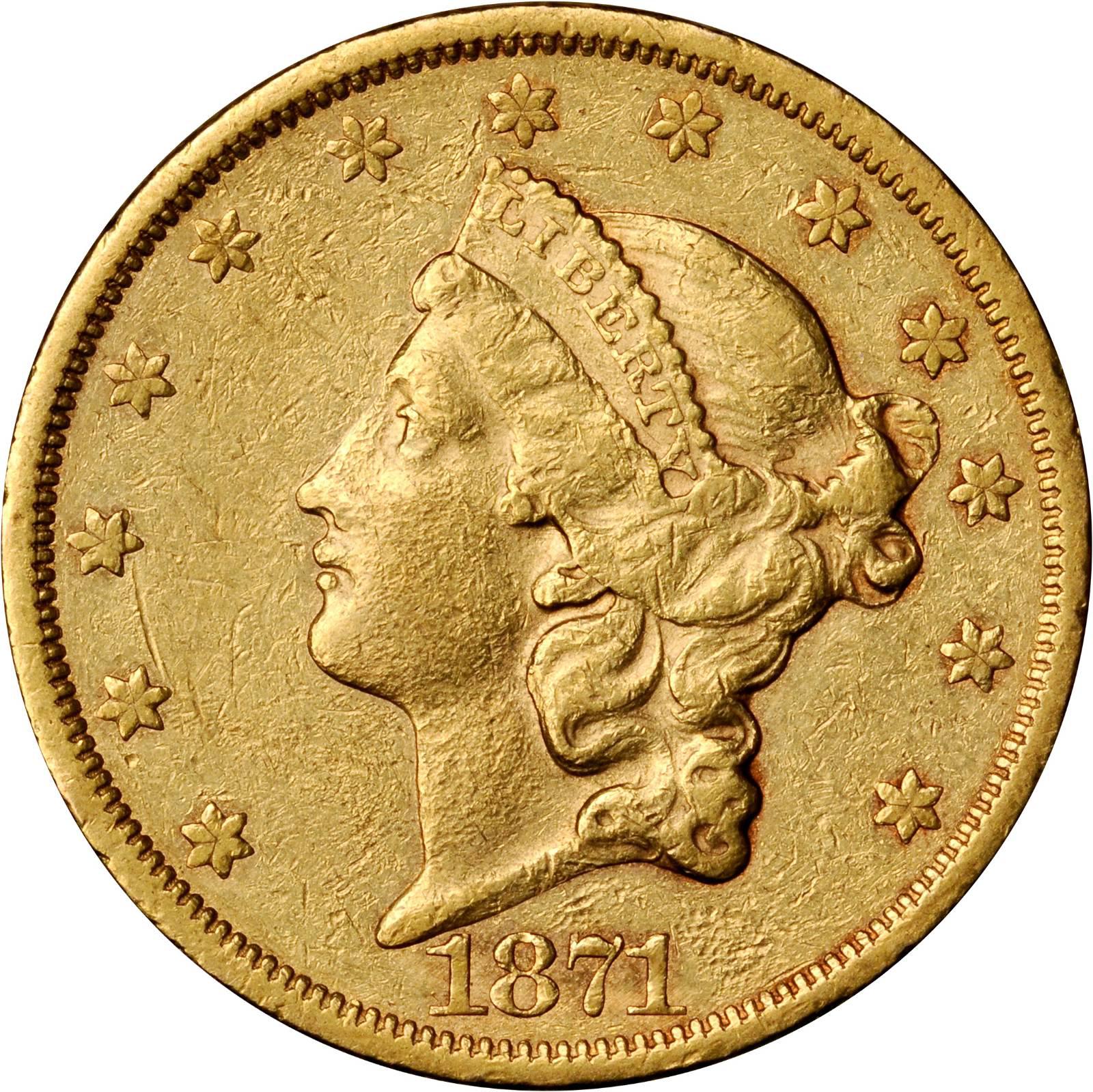 Value Of 1871 CC 20 Liberty Double Eagle Sell Rare Coins Value Of 1871 CC 20 Liberty Double Eagle Sell Rare Coins