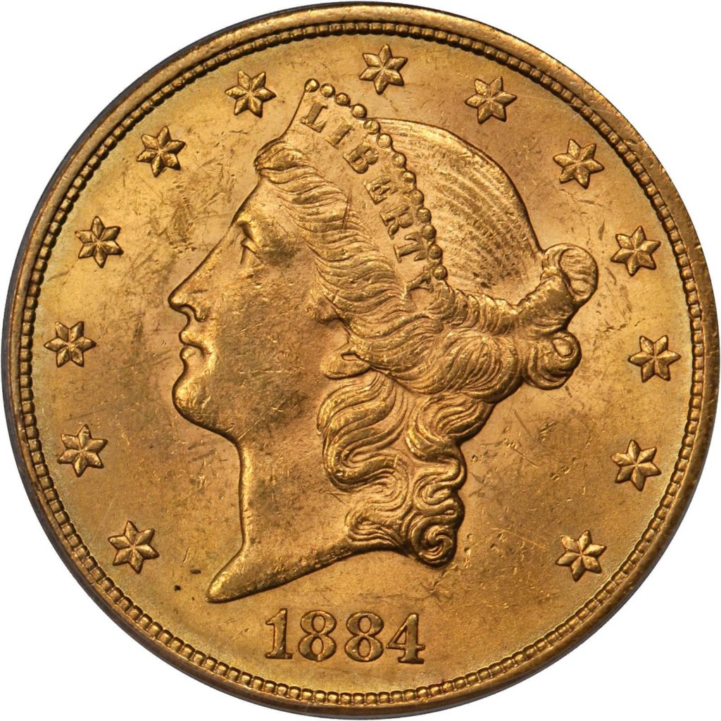 Value of 1884-CC $20 Liberty Double Eagle | Sell Rare Coins