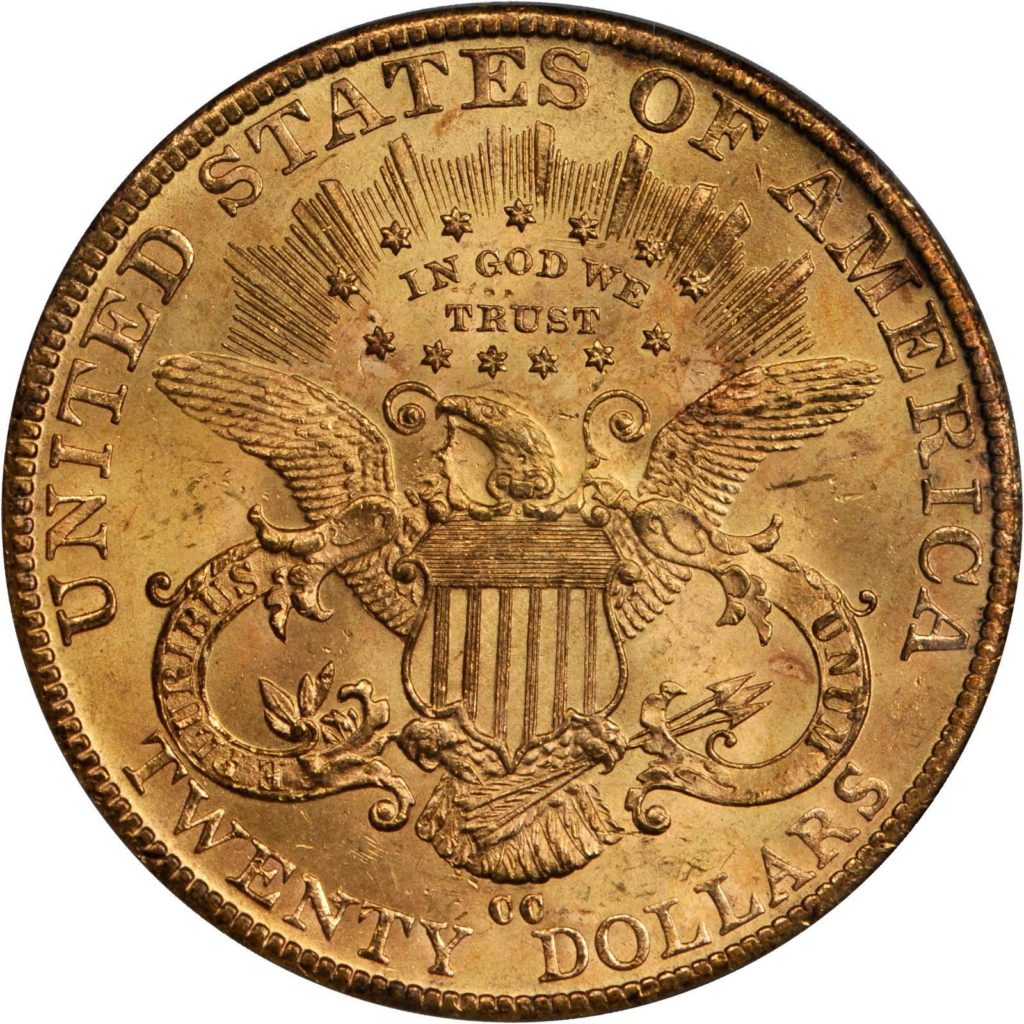Value of 1889-CC $20 Liberty Double Eagle | Sell Rare Coins