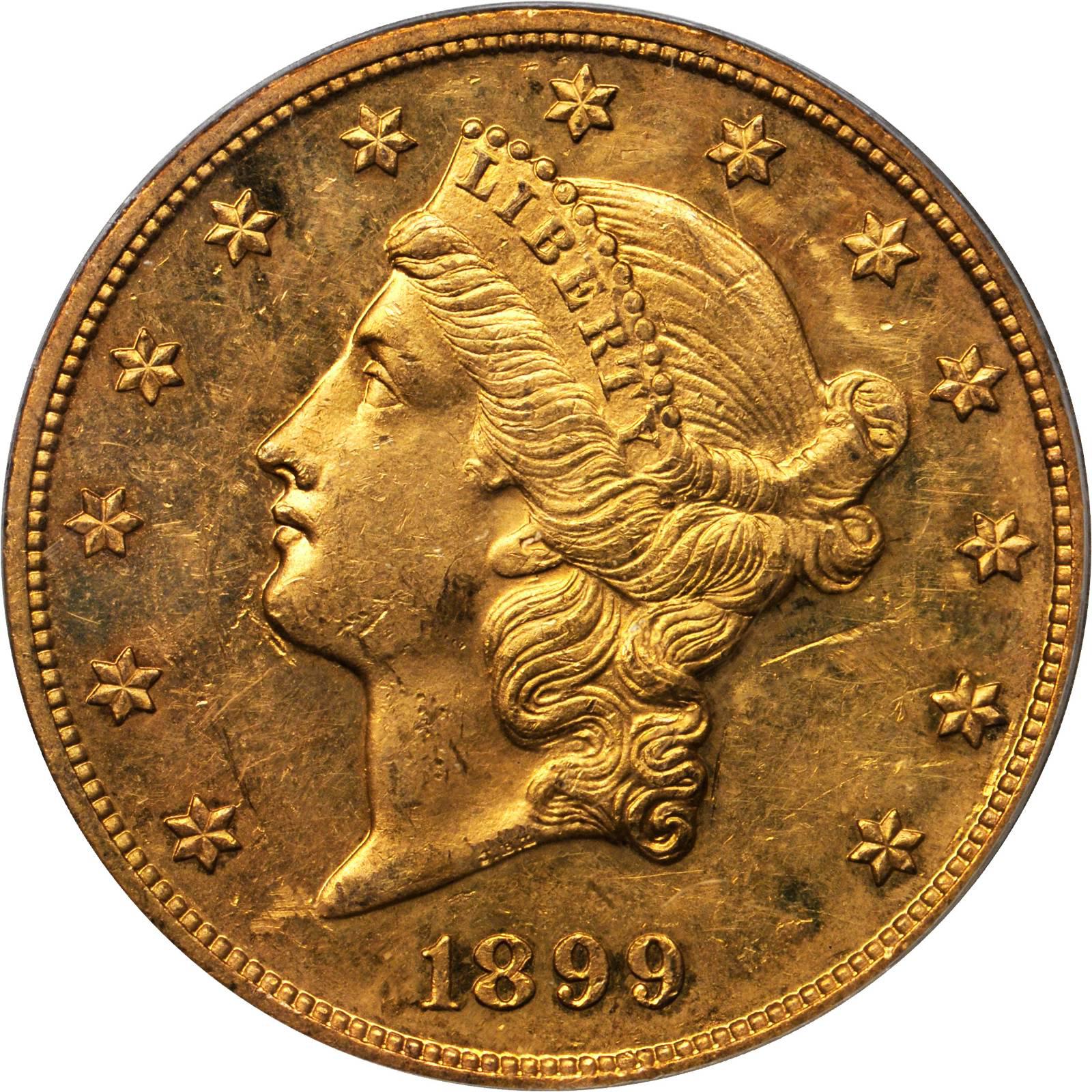 Value Of 1899 20 Liberty Double Eagle Sell Rare Coins